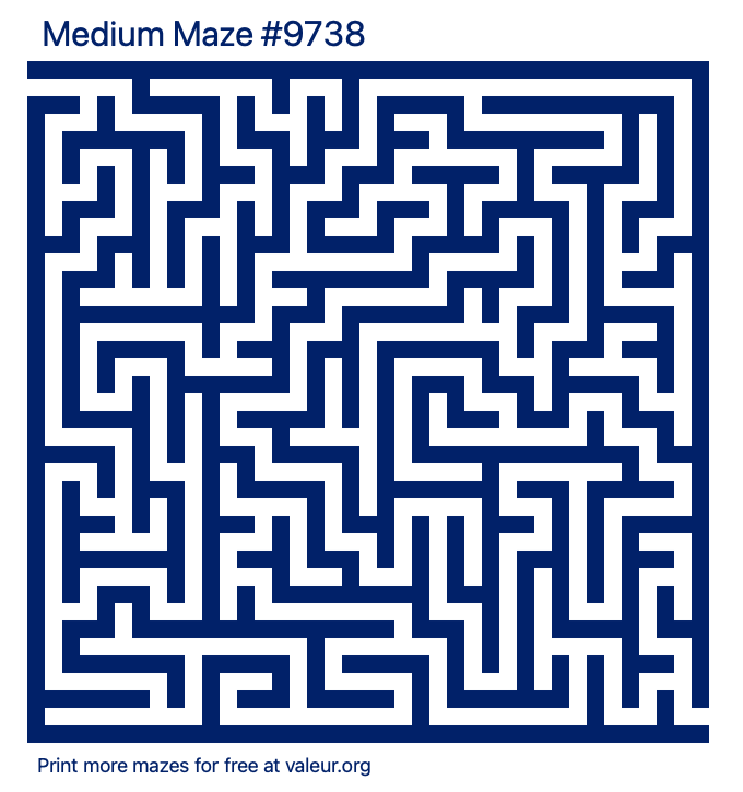 Free Printable Medium Maze with the Answer #9738